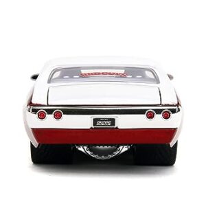 Big Time Muscle 1:24 1971 Chevy Chevelle Die-Cast Car, Toys for Kids and Adults(Red/White)