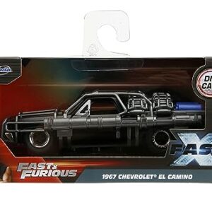 Fast & Furious Fast X 1:32 1967 Chevy El Camino Caged Version Die-Cast Cars, Toys for Kids and Adults