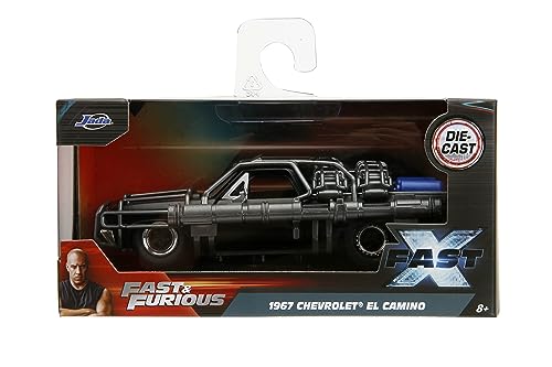 Fast & Furious Fast X 1:32 1967 Chevy El Camino Caged Version Die-Cast Cars, Toys for Kids and Adults