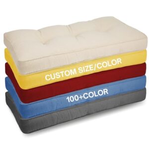 rulaer customized bench cushion tufted comfort indoor furniture bench cushion outdoor waterproof patio garden seat cushion（custom color and size）