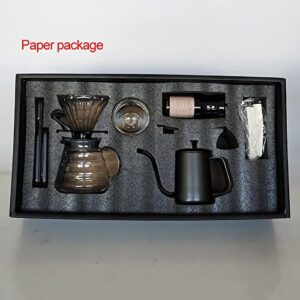 Travel Hand Coffee Pot Set Hand Coffee Gift Box Grinder Electronic Scale Stainless Steel Hand Pot American coffee