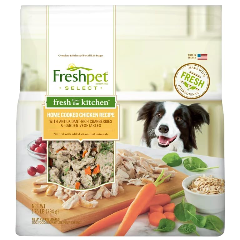 Salutem Vita - Freshpet Select Fresh from The Kitchen Home Cooked Chicken Recipe for Dogs, 1.75 Lb - Pack of 3