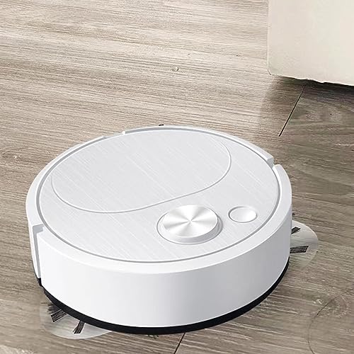 PRUVA Robotic Vacuum Cleaner, 3-in-1 Sweeping Robot Vacuum Cleaner, Multifunctional Suction Robotic Vacuums with Ultra-Quiet Function, USB Charging Household Robotic Vacuum Cleaner Home Cleaning