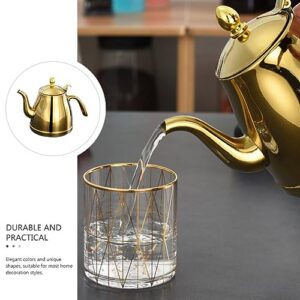 Luxshiny stainless steel teapot stove tea kettle tea kettle for stove cooking oil keeper whistling water kettle induction kettle Teakettle for Induction Cooker make tea olive oil Hourglass