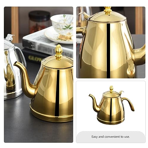 Luxshiny stainless steel teapot stove tea kettle tea kettle for stove cooking oil keeper whistling water kettle induction kettle Teakettle for Induction Cooker make tea olive oil Hourglass