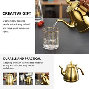 Luxshiny stainless steel teapot stove tea kettle tea kettle for stove cooking oil keeper whistling water kettle induction kettle Teakettle for Induction Cooker make tea olive oil Hourglass