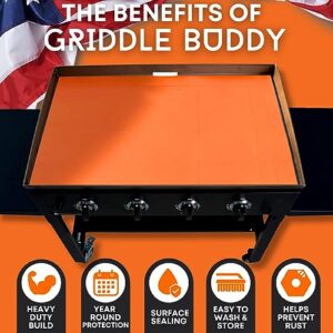 Griddle Buddy Grill Mat For Blackstone & Griddles - Heavy Duty Food Grade Silicone Grill Cover - Protect Your Griddle from Rodents, Insects, Debris and Rust - Resizable and Customizable for 17" to 36"