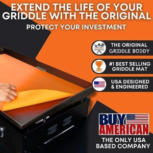 Griddle Buddy Grill Mat For Blackstone & Griddles - Heavy Duty Food Grade Silicone Grill Cover - Protect Your Griddle from Rodents, Insects, Debris and Rust - Resizable and Customizable for 17" to 36"