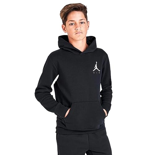 Nike Boys' Jordan Jumpman Triple Threat Hoodie Size Small (8-10 Years Old) Black/White