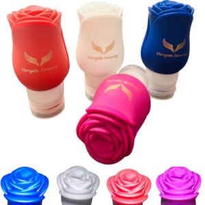 vorgato luxury - travel toiletry bottles - travel containers for toiletries leak proof - toiletry bottles - travel size containers - tsa approved travel bottles - 3oz silicone 4pcs