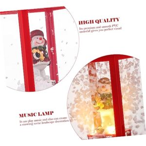 NOLITOY 1Pc Christmas Light Up Ornament Portable Night Light LED Lanterns Christmas Decorations Christmas Lantern Snow Globe Christmas Water Lantern Xmas Lantern Decorative Christmas Light