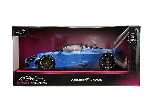 Pink Slips 1:24 McLaren 720S Die-Cast Car, Toys for Kids and Adults(Blue)