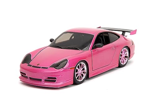 Pink Slips 1:24 Porsche 911 GT3RS Die-Cast Car, Toys for Kids and Adults(Pink)