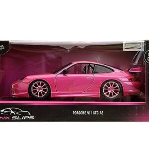 Pink Slips 1:24 Porsche 911 GT3RS Die-Cast Car, Toys for Kids and Adults(Pink)