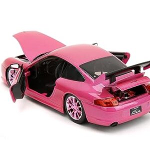 Pink Slips 1:24 Porsche 911 GT3RS Die-Cast Car, Toys for Kids and Adults(Pink)