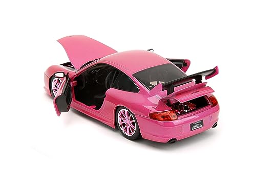 Pink Slips 1:24 Porsche 911 GT3RS Die-Cast Car, Toys for Kids and Adults(Pink)