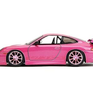 Pink Slips 1:24 Porsche 911 GT3RS Die-Cast Car, Toys for Kids and Adults(Pink)