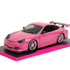 Pink Slips 1:24 Porsche 911 GT3RS Die-Cast Car, Toys for Kids and Adults(Pink)