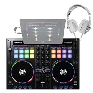 reloop beatpad 2 cross platform dj controller for ipad, android and mac w/headphones