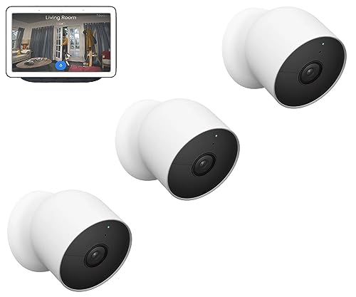 Google Nest Cam Battery Wireless Outdoor Camera and Screen Bundle (Triple Camera and Screen)