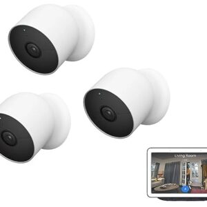 Google Nest Cam Battery Wireless Outdoor Camera and Screen Bundle (Triple Camera and Screen)