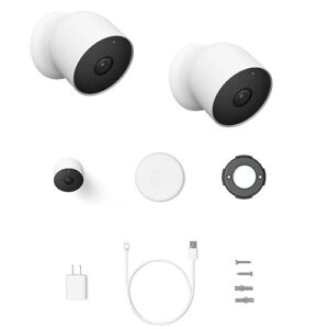 Google Nest Cam Battery Wireless Outdoor Camera and Screen Bundle (Triple Camera and Screen)