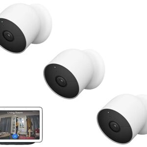 Google Nest Cam Battery Wireless Outdoor Camera and Screen Bundle (Triple Camera and Screen)