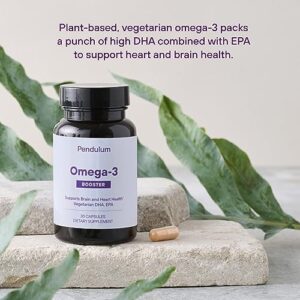 Pendulum Omega-3 Supplement - Vegetarian Algae Omega Supplement Promotes Brain & Heart Health with DHA & EPA - 30 Capsules