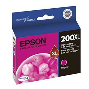 Epson T200 DURABrite Ultra -Ink High Capacity Magenta -Cartridge (T200XL320-S) for Select Expression and Workforce Printers, Large (Pack of 2)