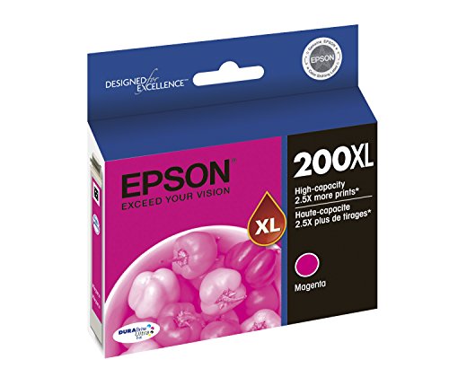 Epson T200 DURABrite Ultra -Ink High Capacity Magenta -Cartridge (T200XL320-S) for Select Expression and Workforce Printers, Large (Pack of 2)