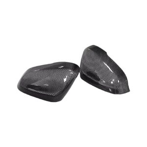 car carbon fiber side rear view mirror cover trim compatible with volvo s60 s60l s80l v40 v60 2014-2019