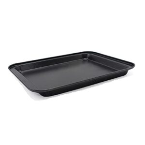 temkin rectangular non-stick bread cake baking tray baking tray oven rectangular black baking tray diy baking (color : black, size : small)