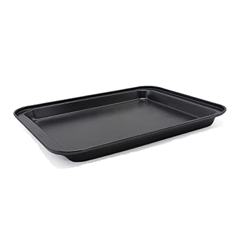 Temkin Rectangular Non-Stick Bread Cake Baking Tray Baking Tray Oven Rectangular Black Baking Tray DIY Baking (Color : Black, Size : Small)