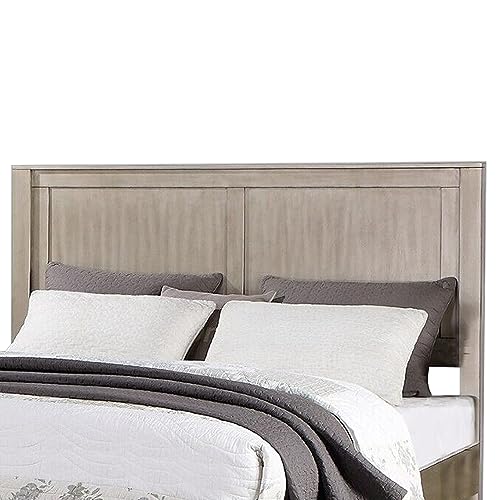 Benjara Kali Platform California King Bed, Panel Design, Storage Drawer, Tan, Light Brown