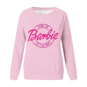 wkind olades Come On Let's Go Party Sweatshirt for Women Trendy Girls Shirt Cute Bachelorette Pullover Fall Y2K Tops