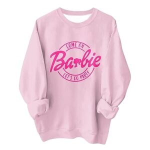 wkind olades Come On Let's Go Party Sweatshirt for Women Trendy Girls Shirt Cute Bachelorette Pullover Fall Y2K Tops