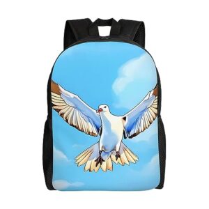 rldobofe seagulls in flight backpack for women men travel laptop backpack rucksack casual daypack lightweight travel bag