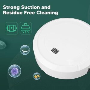 Omabeta Smart Sweeping Robot, Automatic Avoidance Strong Suction High Efficiency White Powerful Motor Robot Vacuum Cleaner for Home