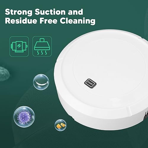 Omabeta Smart Sweeping Robot, Automatic Avoidance Strong Suction High Efficiency White Powerful Motor Robot Vacuum Cleaner for Home