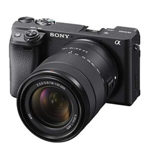 Sony a6400 Mirrorless Camera with 18-135mm Lens 64GB Extreem Speed Memory, Case. Tripod, Filters, Hood, Grip, & Professional Video & Photo Editing Software Kit