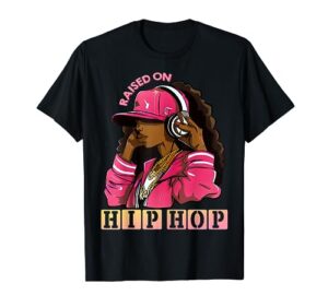 raised on hip hop fashion 50th rap anniversary t-shirt