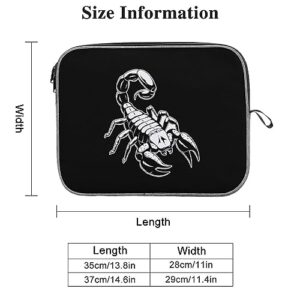 Poison Scorpion Laptop Sleeve Case Protective Notebook Carrying Bag Travel Briefcase 13inch