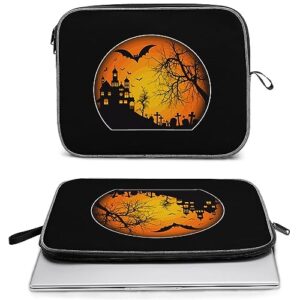 Twilight Bat Halloween Laptop Sleeve Case Protective Notebook Carrying Bag Travel Briefcase 14inch