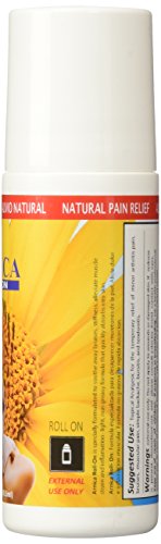 Sanar Naturals Arnica Roll On, 3 oz - Max Strength Relief - Fast Acting - Clear Gel Ointment for Back, Joints, Neck, Legs (Pack of 3)