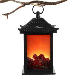 Lanterna Da CamIino Con Fiamme, Fuoco A Batteria Senza Fiamma A LED, Luce Soffusa Luce Di Fuoco Senza Fiamma Realistica Squisita, Per Feste Di Compleanno Al Coperto