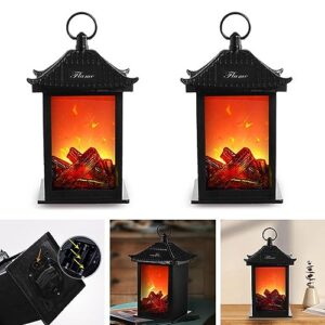 Lanterna Da CamIino Con Fiamme, Fuoco A Batteria Senza Fiamma A LED, Luce Soffusa Luce Di Fuoco Senza Fiamma Realistica Squisita, Per Feste Di Compleanno Al Coperto