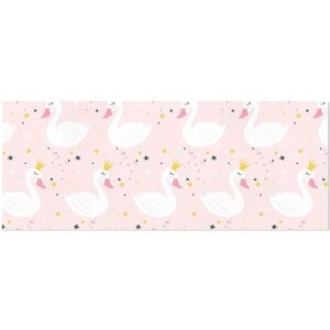 veundei 3 pack gift wrapping paper bundle cute princess swan pink wrapping paper roll packing paper gift wrap for birthdays, weddings, party, holiday, baby shower, 58 x22.8 inch (9.18.sq.ft) per roll