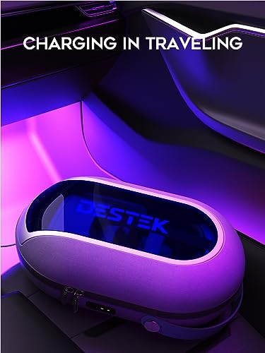 DESTEK OC1 Magnetic Charging Carrying Travel Case for Meta/Oculus Quest 2 VR Accessories, Universal Charging Large Storage Case for Meta/Oculus Quest 2 and Battery Head Strap- Window Version