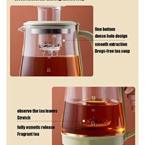 Household Multifunctional Tea Machine Health Pot Glass Kettle Intelligent Automatic Kettle Water Heater 1.5L with Filter Teapot Split Electric Teapot Anti-Dry Heat Preservation for 24 Hours A,1.5L (C