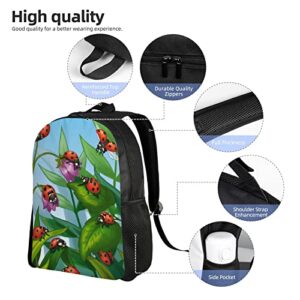 QQLADY Ladybug Travel Backpack for Women Men Carry On Backpack Waterproof 15.6inch Laptop Backpack Hiking Casual Bag Backpack